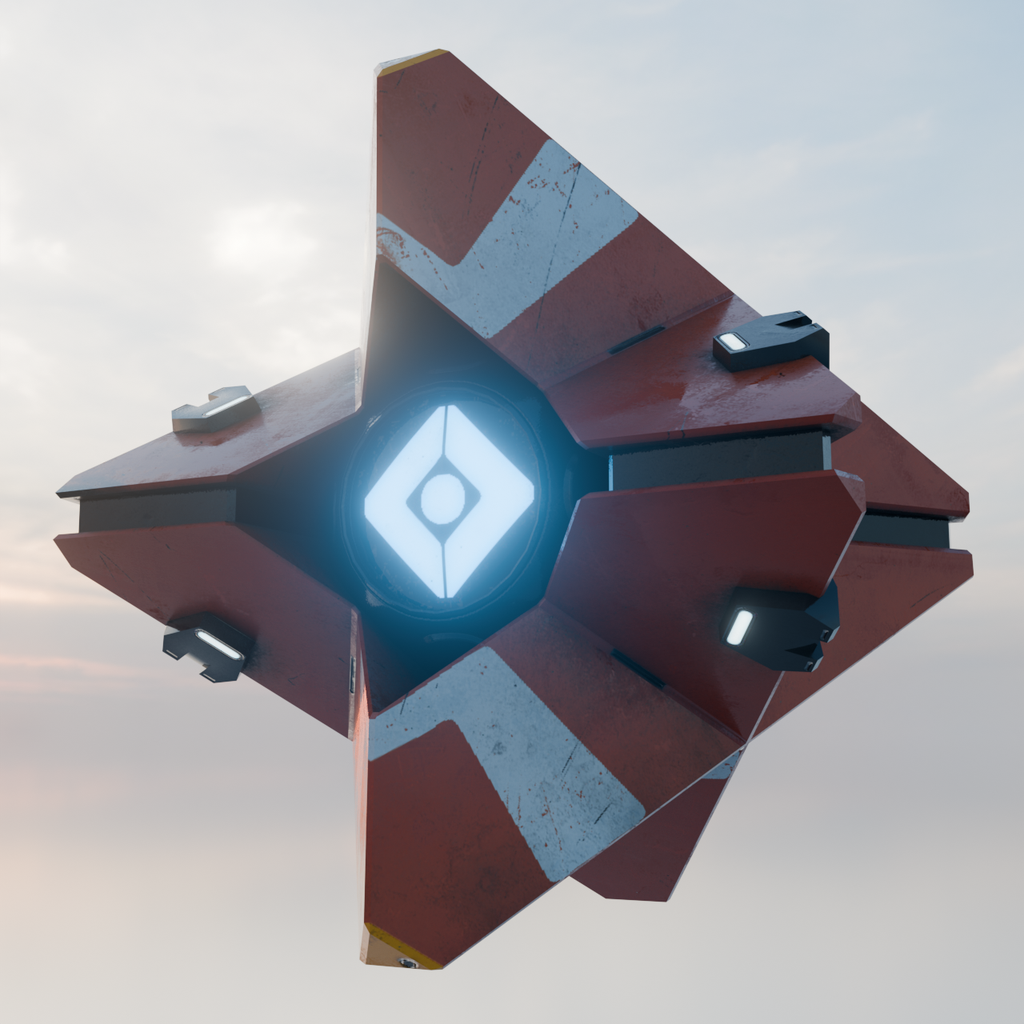 Alien SpaceShip A | Military Aircraft models | BlenderKit