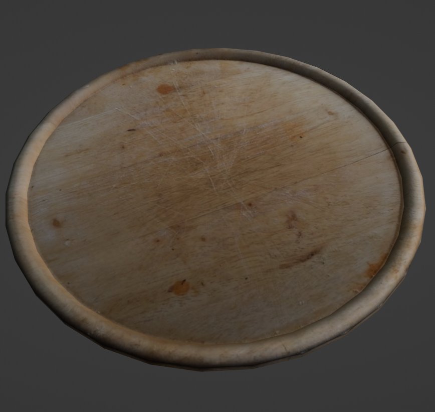 Wooden Plate | Miscellaneous models | BlenderKit