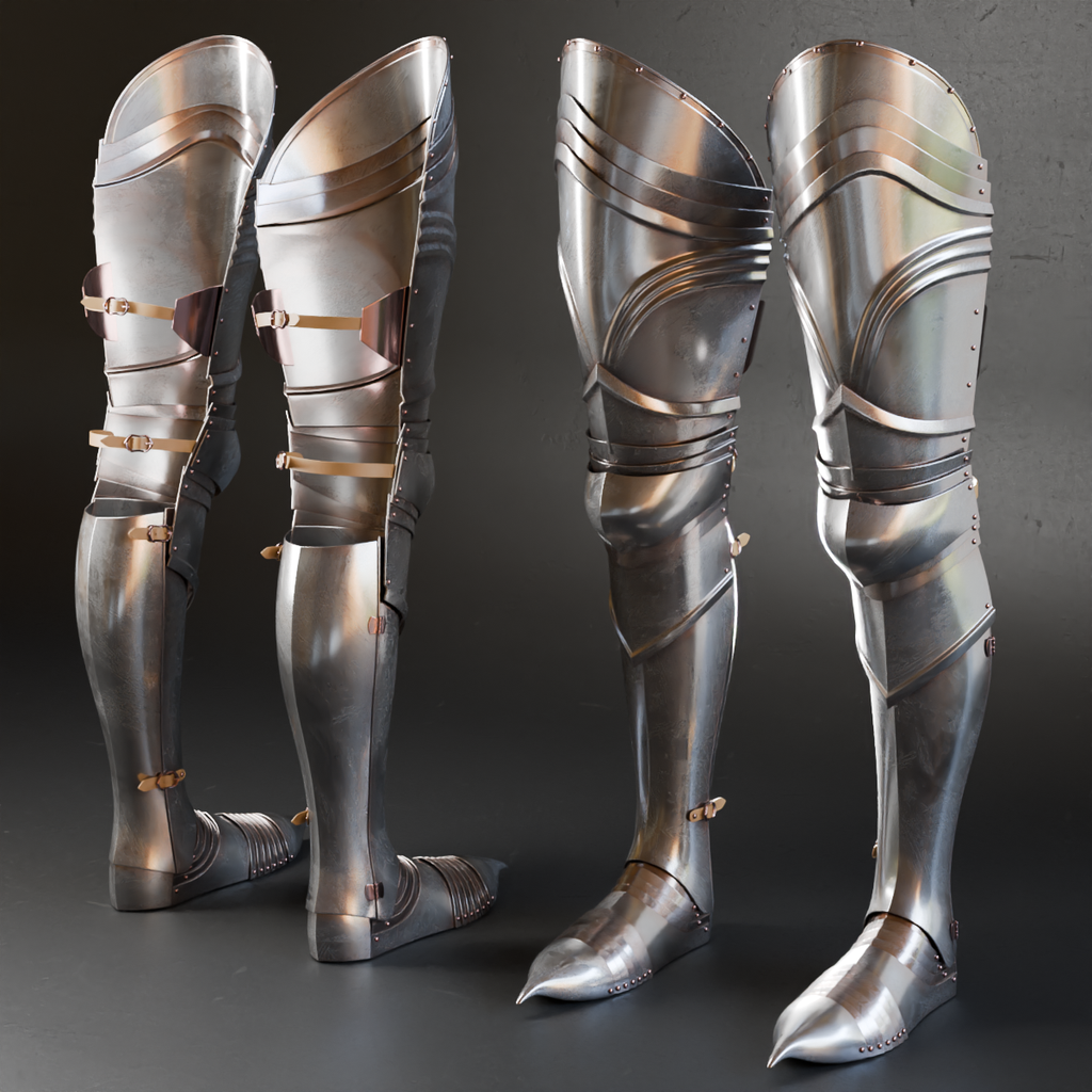 MK FootArmor 007 | Historical Weapons models | BlenderKit