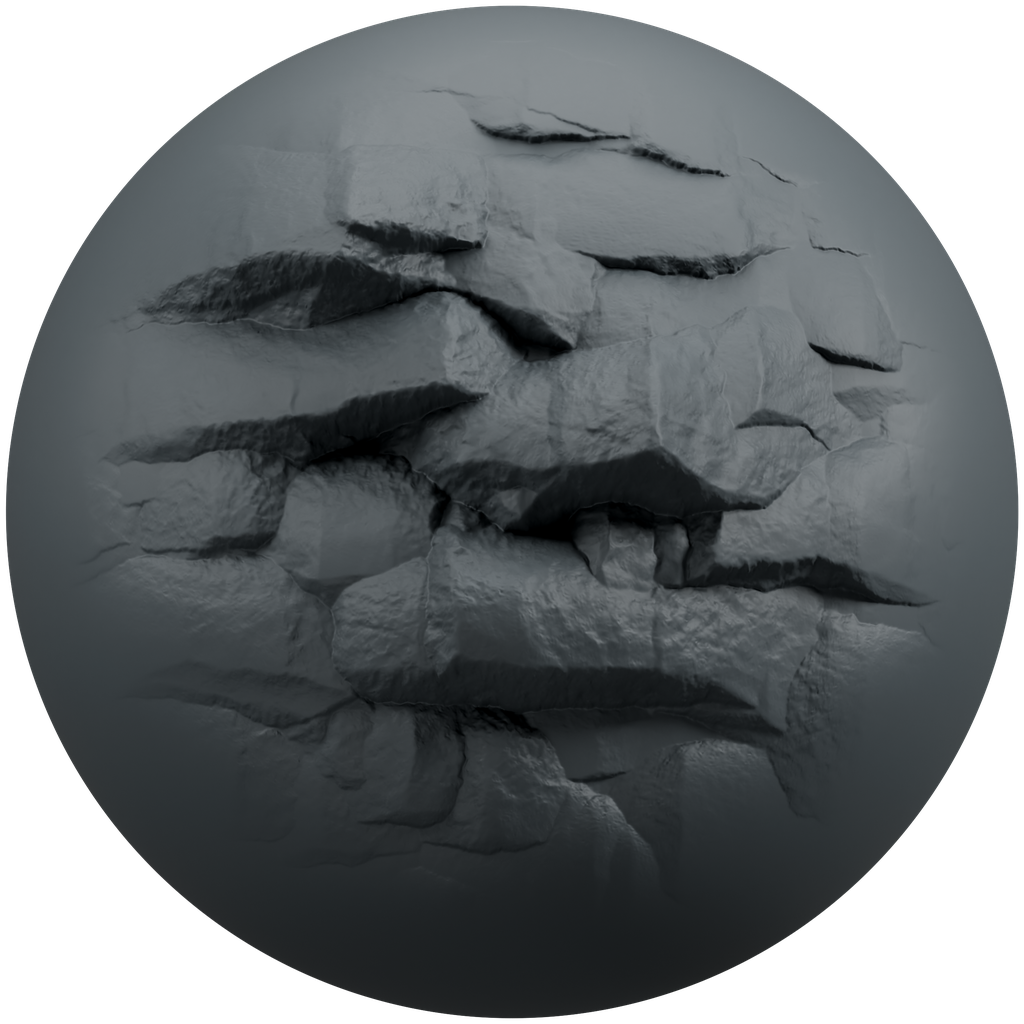 AT-Layered Rock Brush | rock brushes | BlenderKit