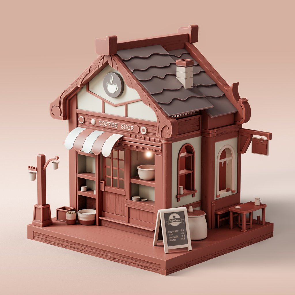 Stylized Shop 02 | Commercial Buildings models | BlenderKit