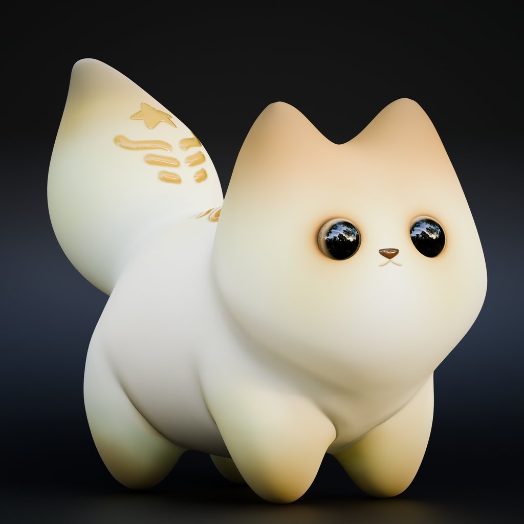 Vanilla Fox (Rigged) | FREE Mammals models | BlenderKit