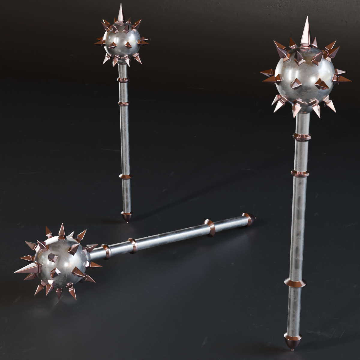 MK BaseMesh mace-37 | Historical Weapons models | BlenderKit