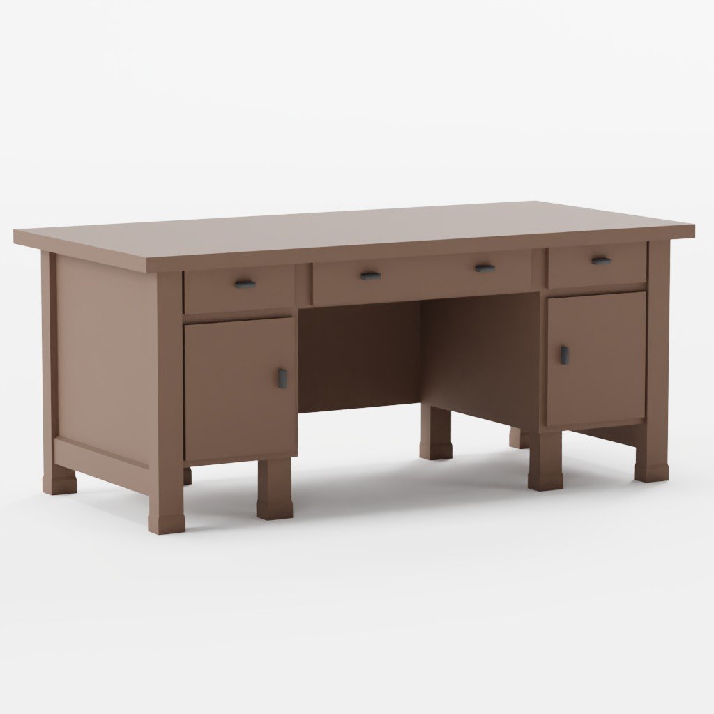 Desk - LowPoly | Desks models | BlenderKit