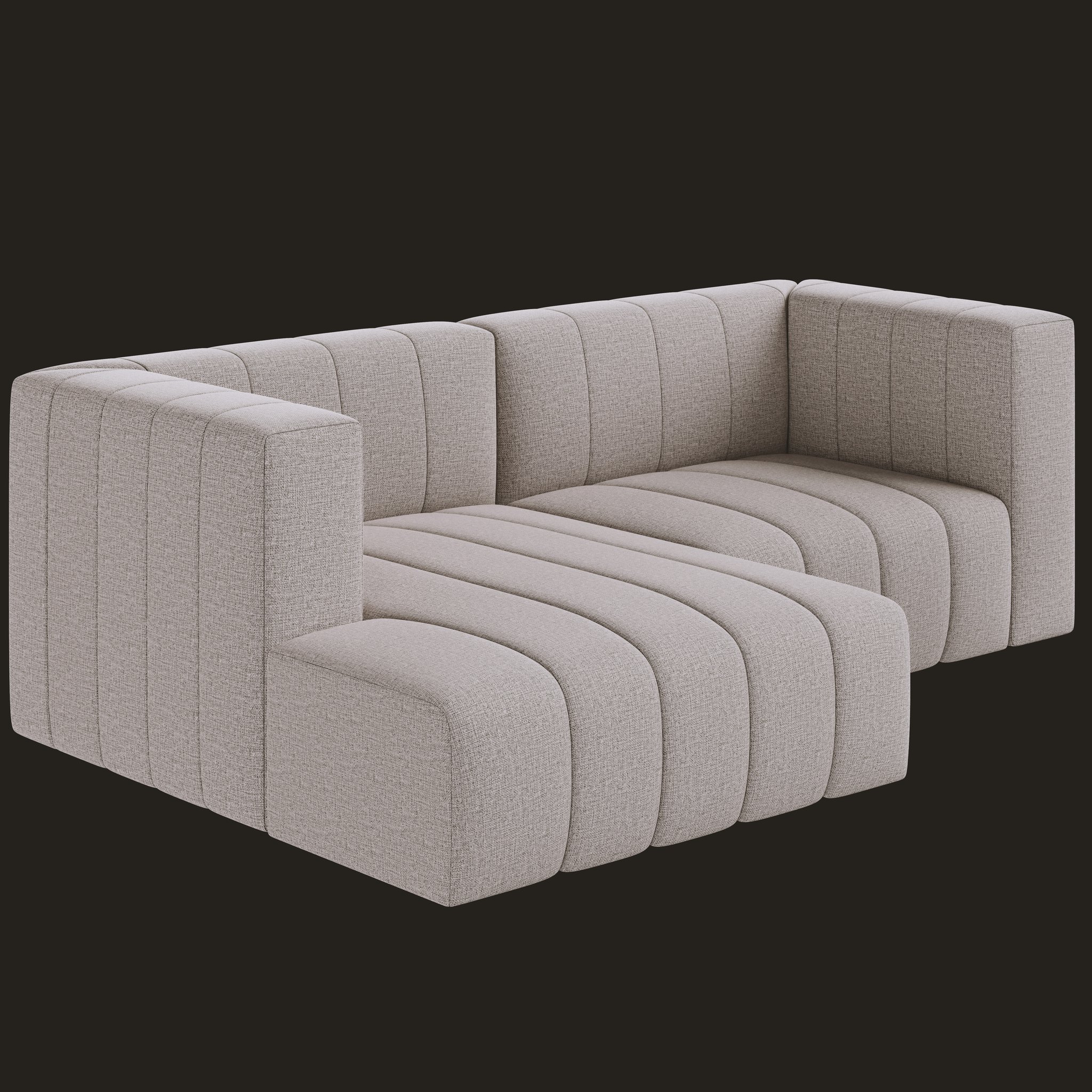 Four Hands Langham Channeled Sofa | Sofas models | BlenderKit