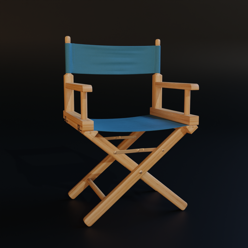 Director chair | FREE Sitting Chairs models | BlenderKit