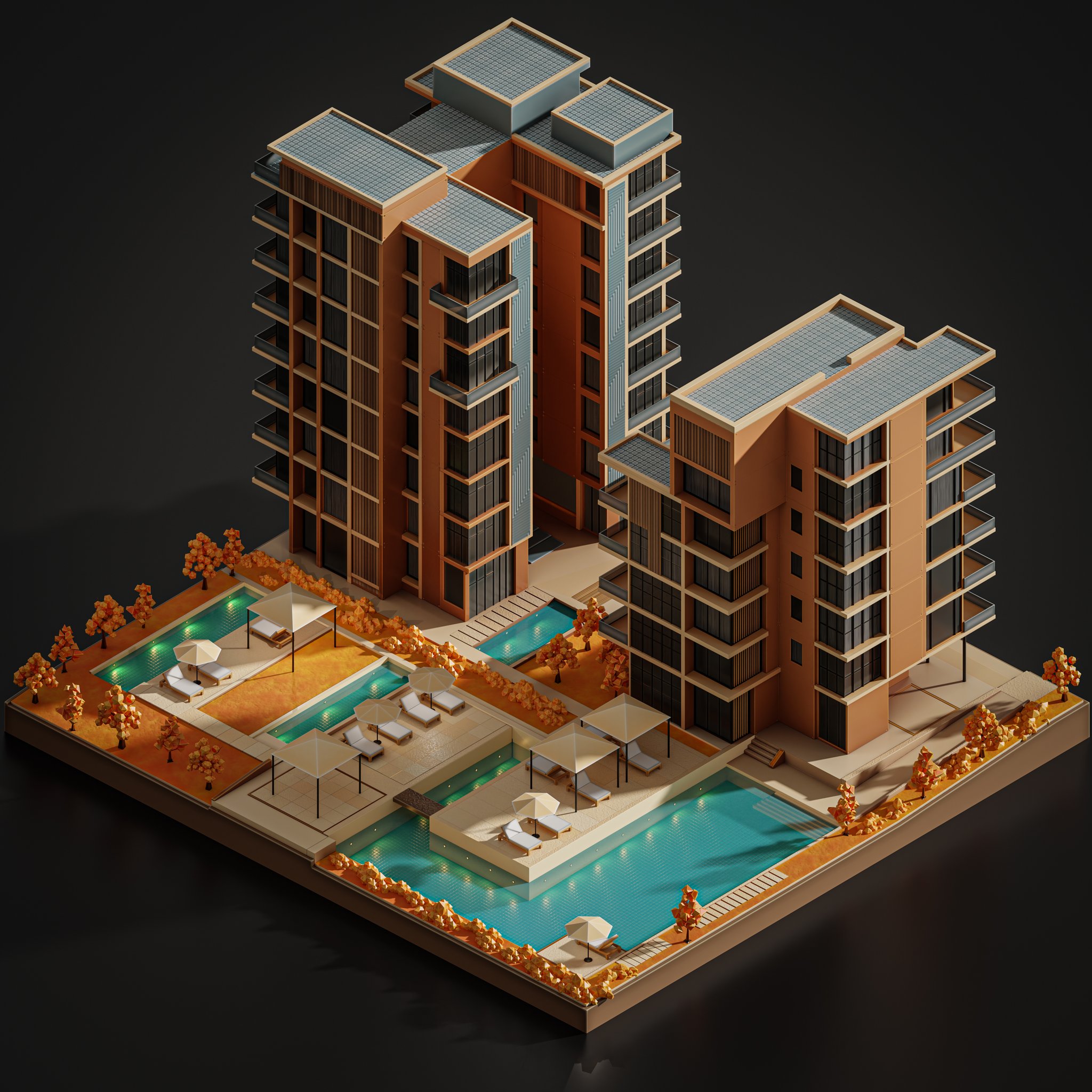 Compundioum | Architectural Scenes models | BlenderKit