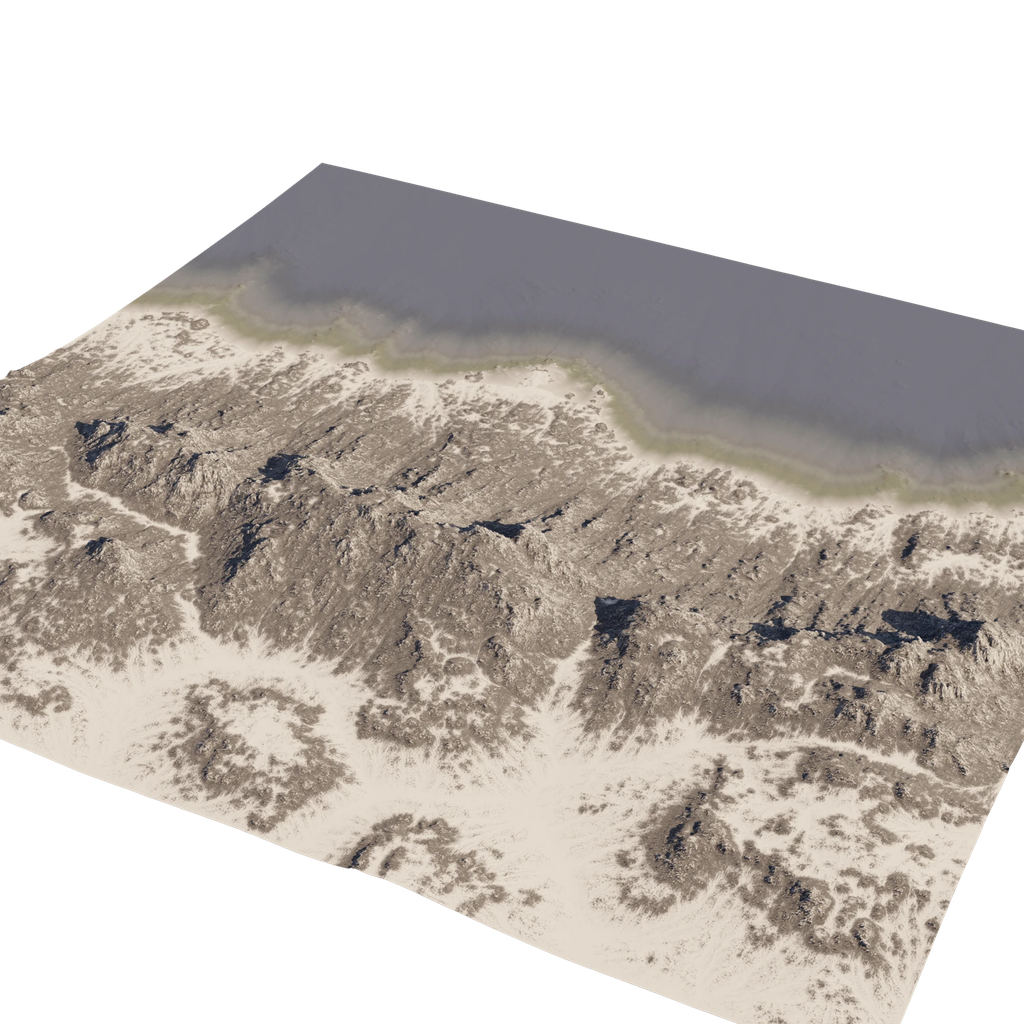 Beach Mountains | Terrains models | BlenderKit