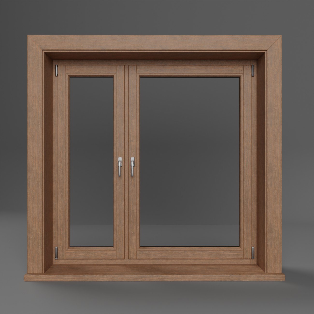 Wood Window 02 | FREE Windows models | BlenderKit