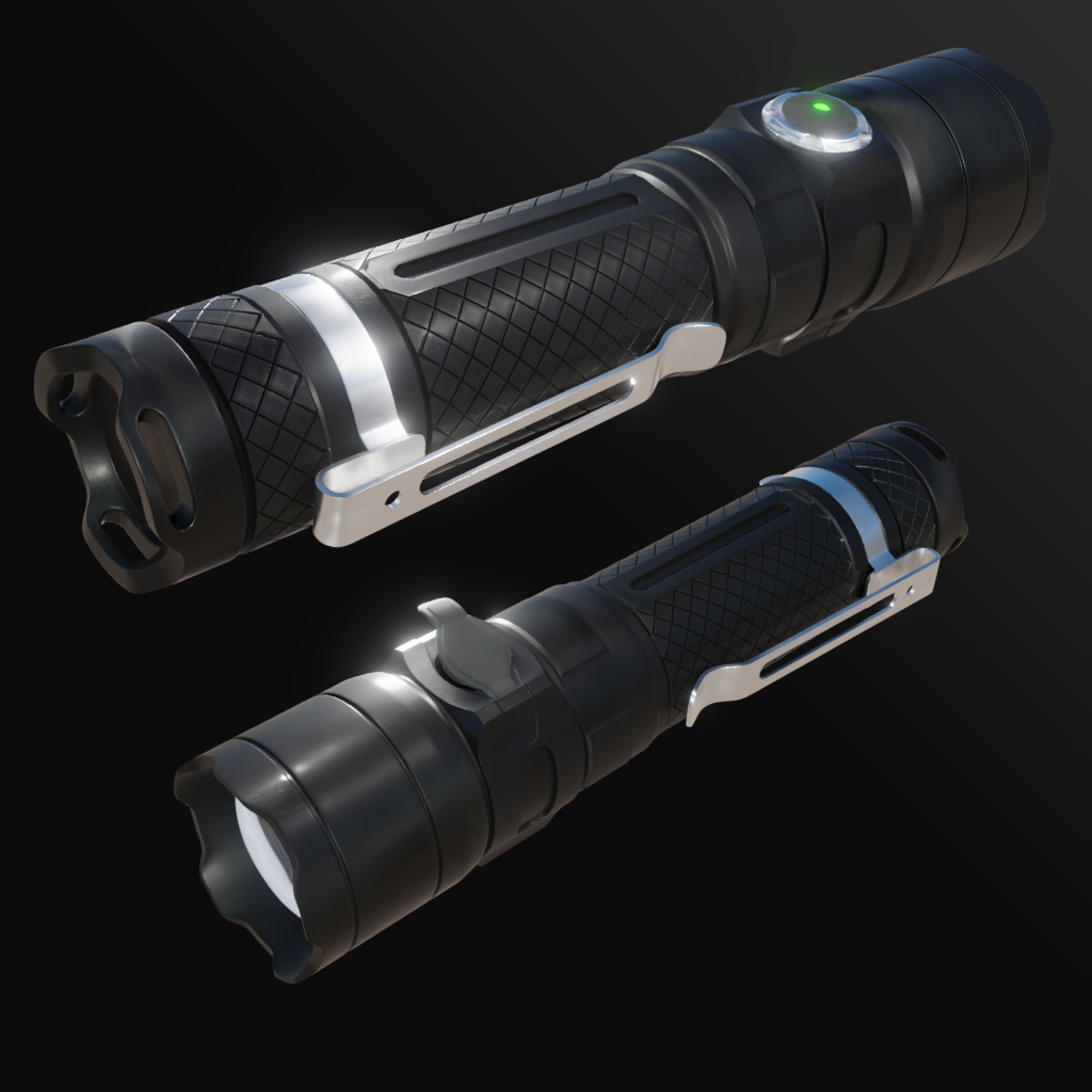 Flashlight | Miscellaneous models | BlenderKit