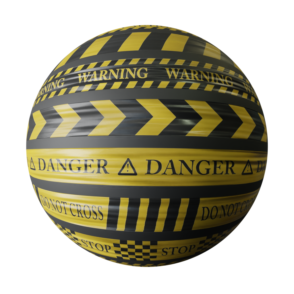 Plastic Caution Tape | FREE plastic materials | BlenderKit