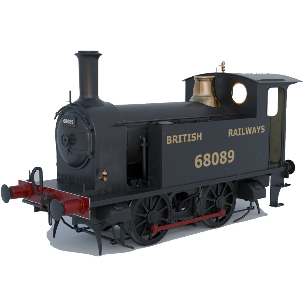 British Rail Y7 Steam Loco Black | Railed vehicles models | BlenderKit