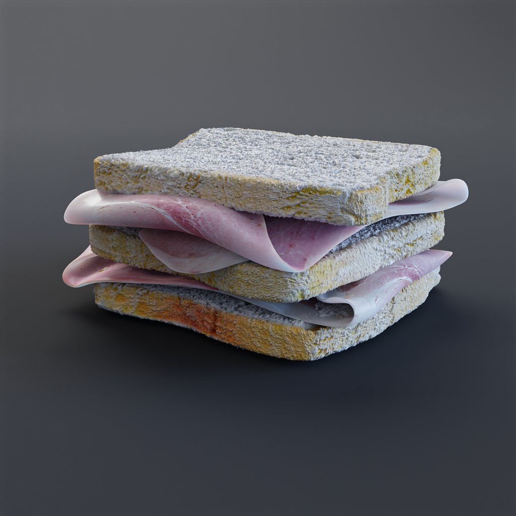 Ham sandwich | Food models | BlenderKit