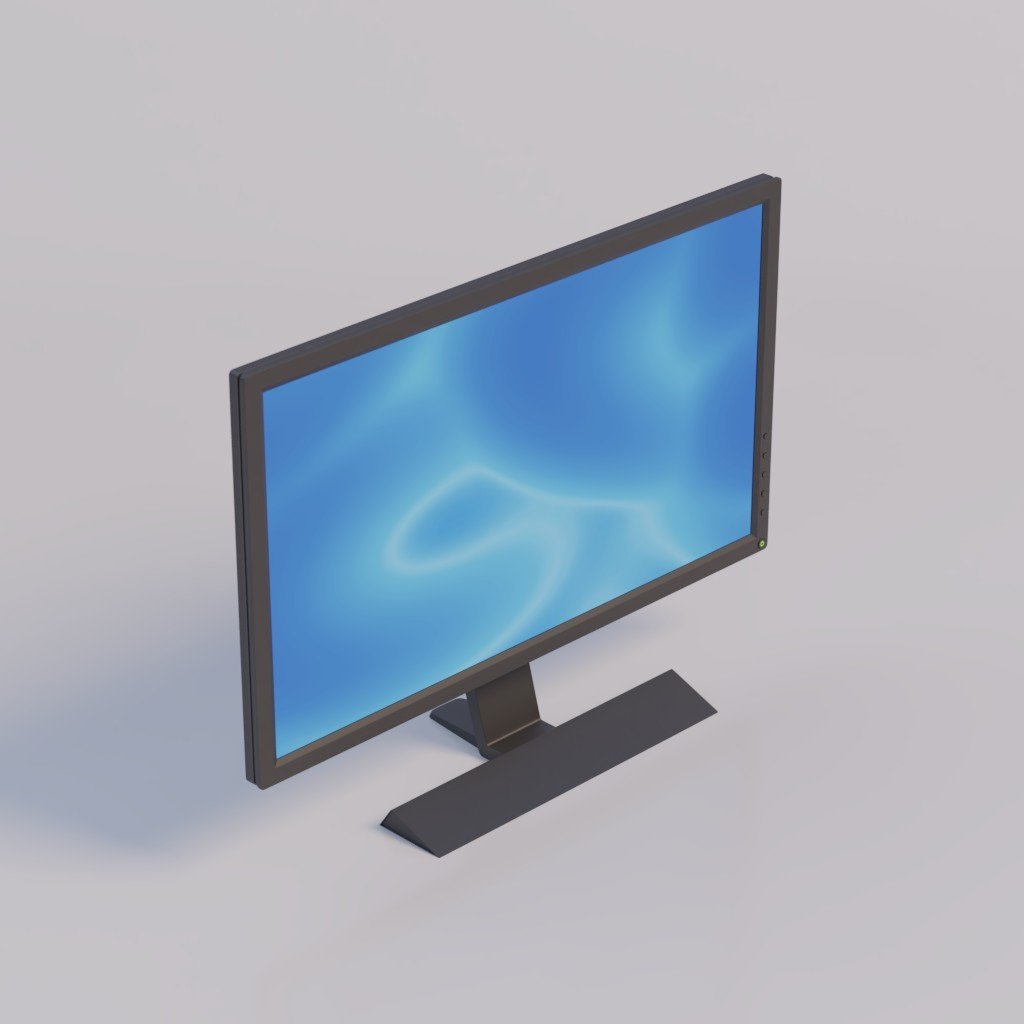 Generic LCD monitor | Monitors models | BlenderKit