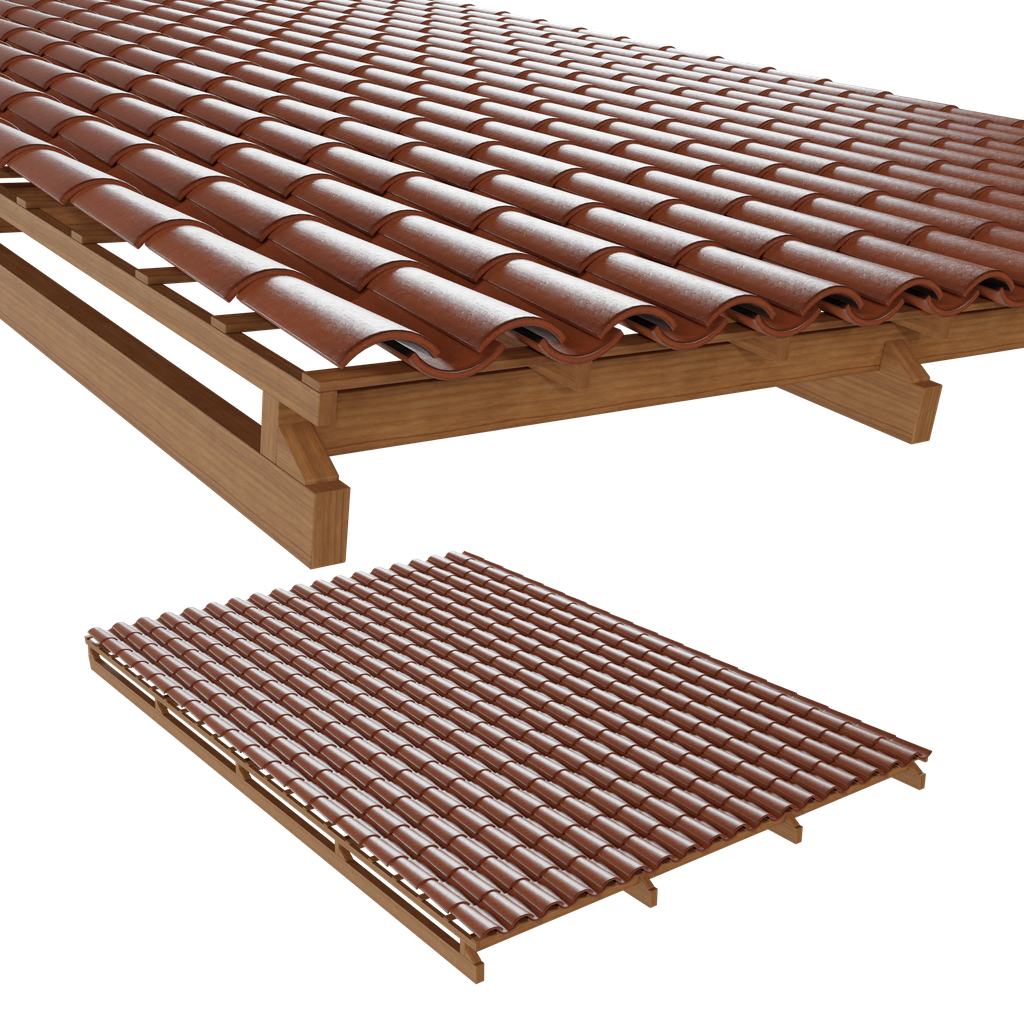 BlenderKit | Download the Ceramic Roof model