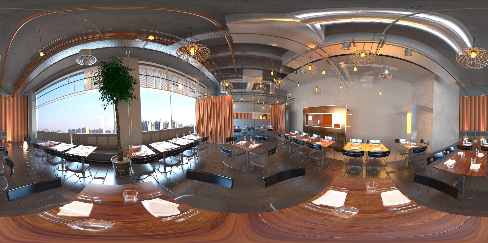Dining room | Interiors HDRis | BlenderKit