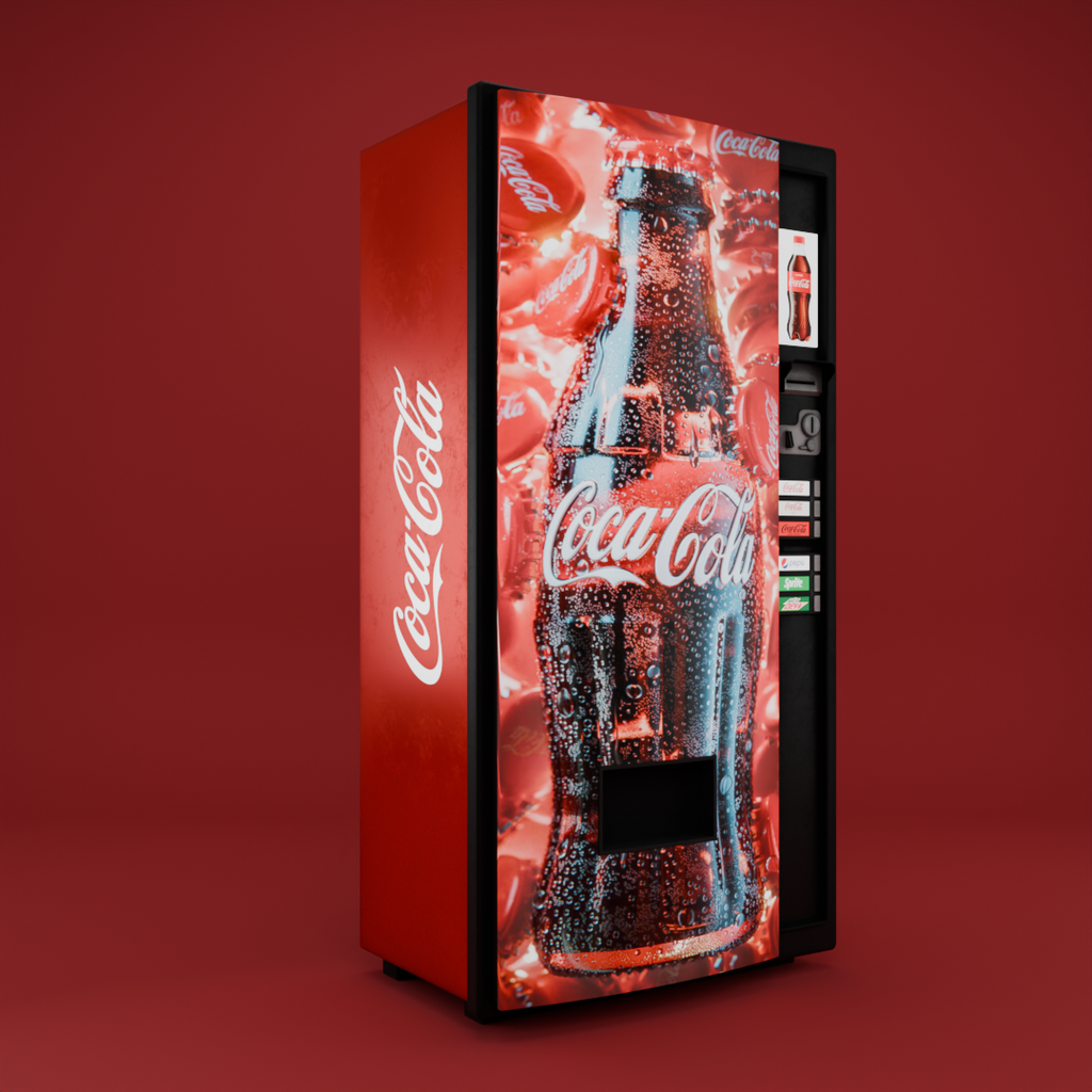 BlenderKit | Download the Coca Cola Vending Machine model