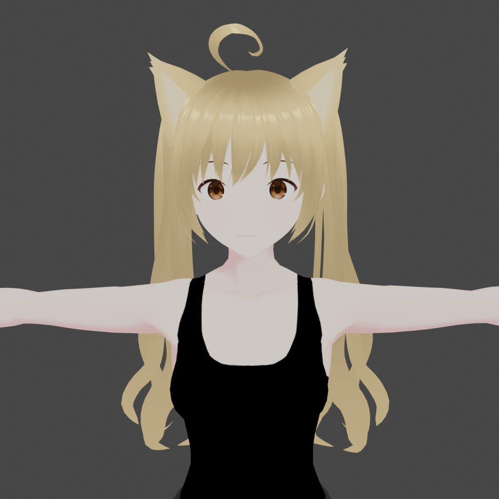 Shiro Anime Character | 3D Women models | BlenderKit