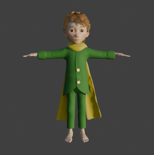Stylized little prince | FREE Men models | BlenderKit