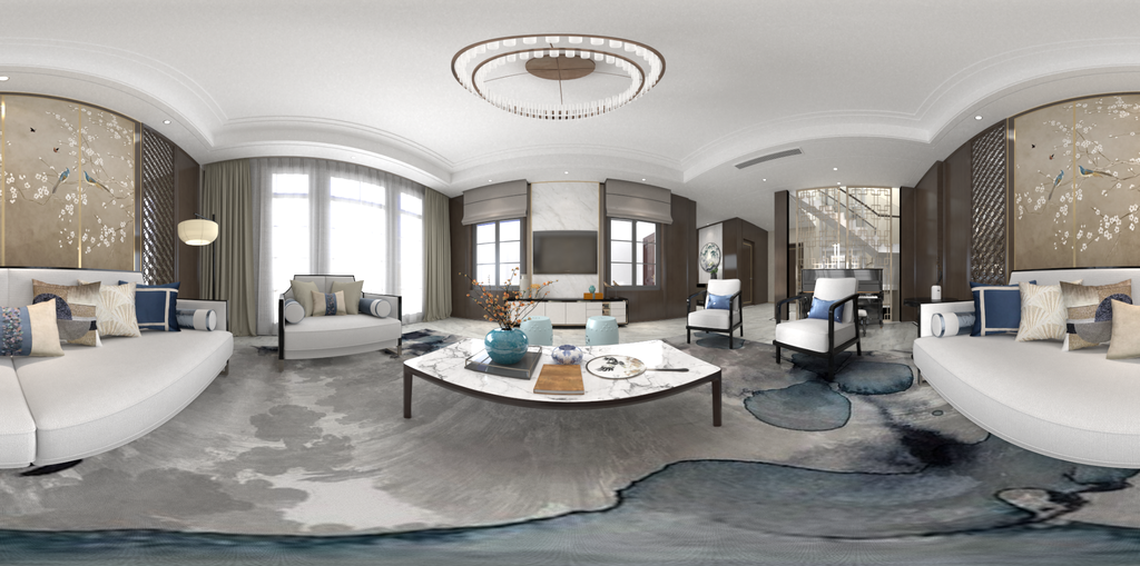 Living room | FREE Interiors HDRis | BlenderKit