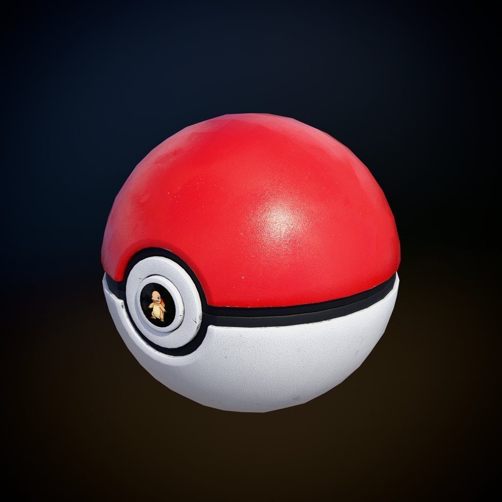 BlenderKit | Download the FREE Poke Ball model