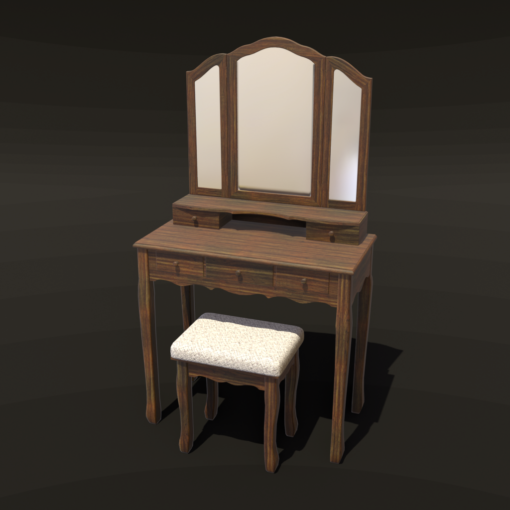 Dressing Table Set Classic | Dressing Tables models | BlenderKit