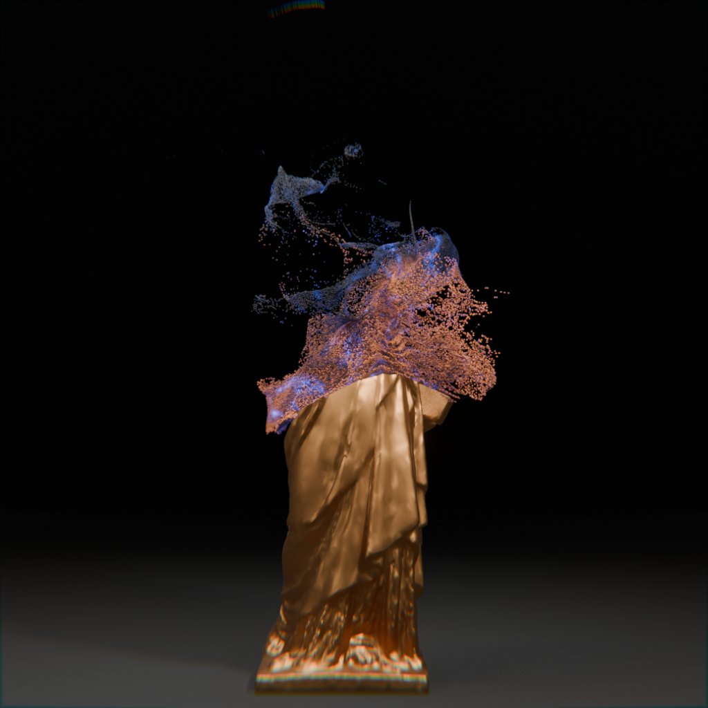 Dissolve Effect Geometry Node | FREE Fantasy scenes | BlenderKit