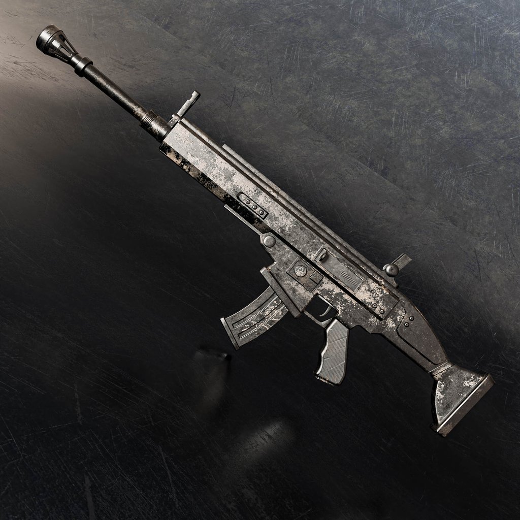 BlenderKit | Download the FREE Assault Rifle GUN model