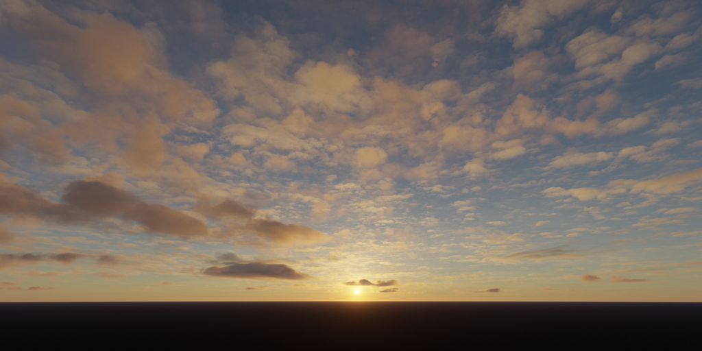 Colorful Golden Sunset Sky | FREE Nature HDRis | BlenderKit