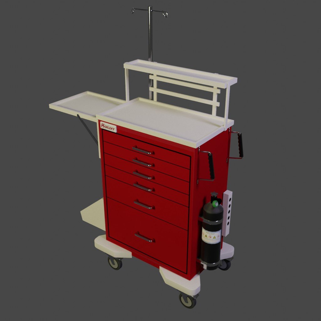 Medi-Trolly | FREE Medical Equipment models | BlenderKit