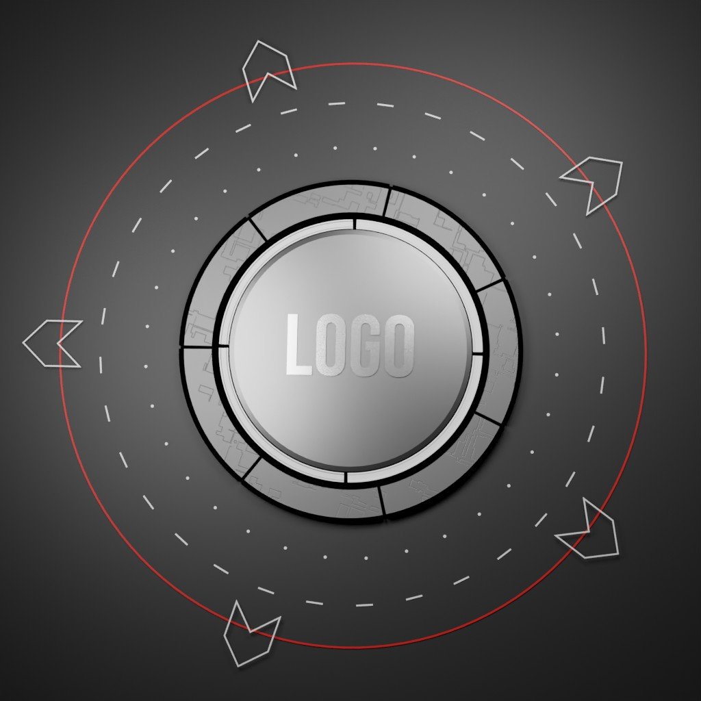 Futuristic Circle Frame Logo Reveal | FREE Abstract scenes | BlenderKit