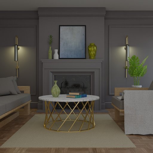 Living Room | Interior scenes | BlenderKit