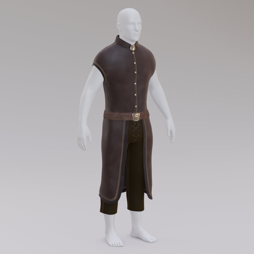 Leather Armor | FREE Man Clothing models | BlenderKit