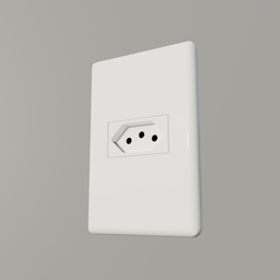 Type N single power outlet | FREE Stationeries models | BlenderKit