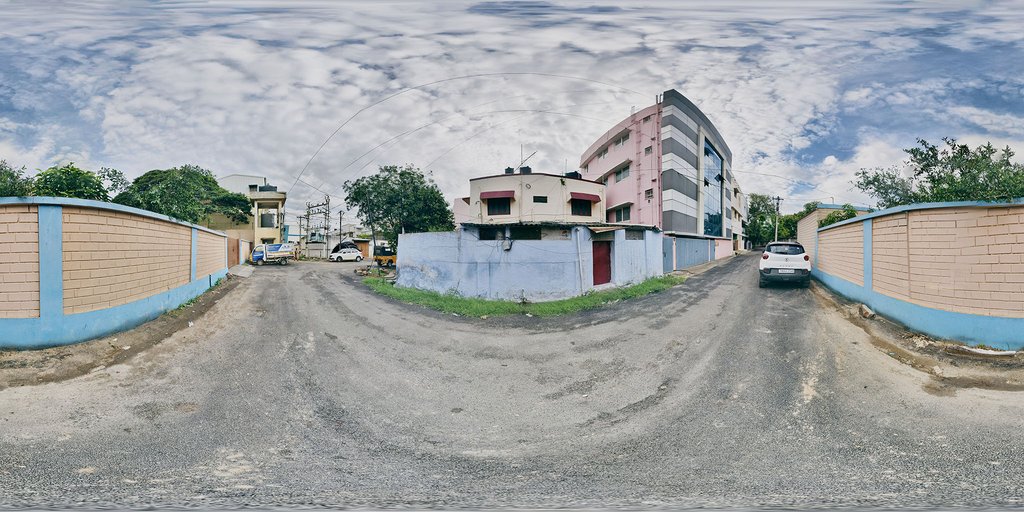 Residential Road HDRI | Urban Elements HDRis | BlenderKit