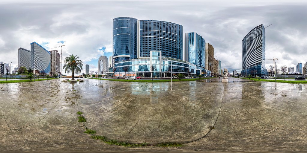 City square after rain | FREE Cityscapes HDRis | BlenderKit