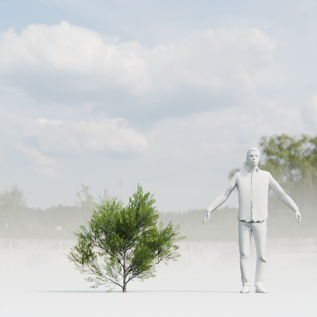 Bush lowpoly animated | Trees models | BlenderKit