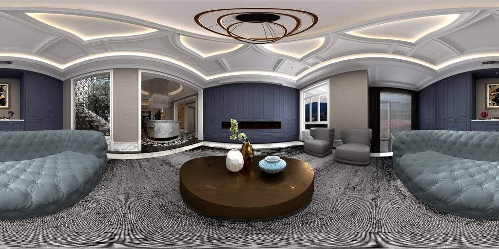 Living room | FREE Interiors HDRis | BlenderKit