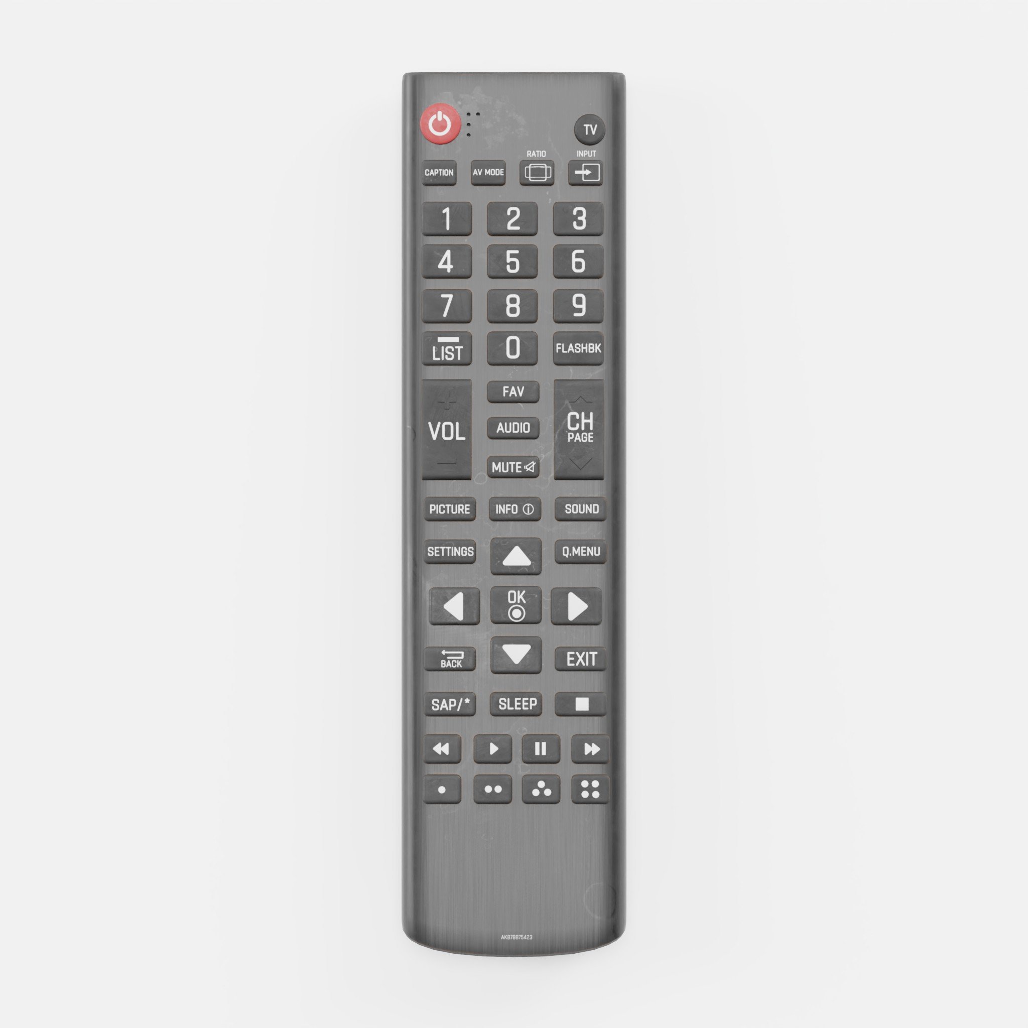 TV Remote v1 | Technology models | BlenderKit