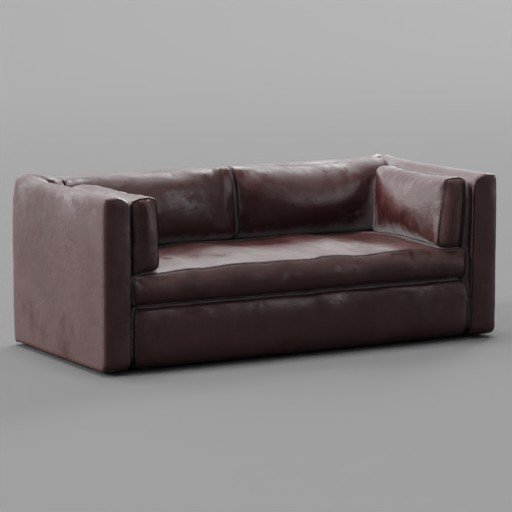 Red Leather Sofa | Sofas models | BlenderKit