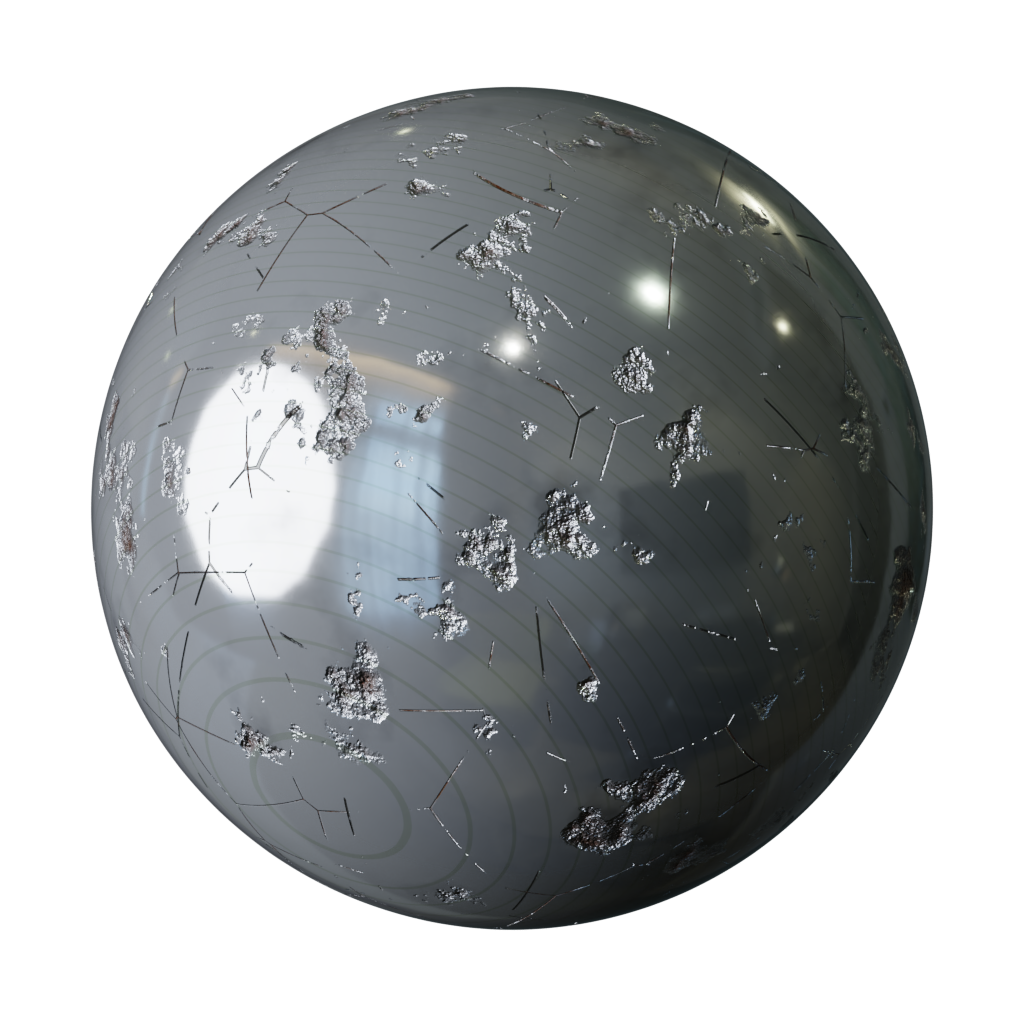 BlenderKit | Download the FREE Dented metal material