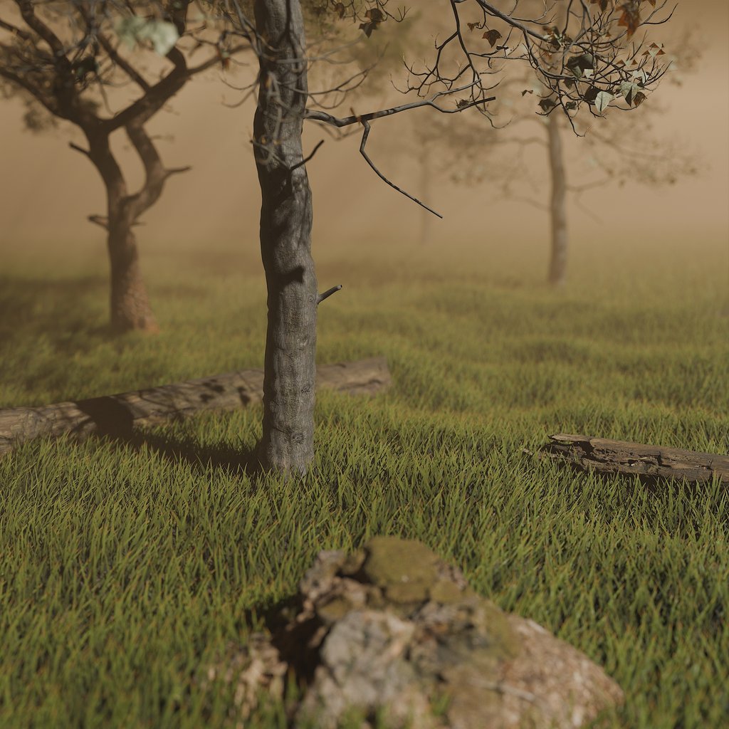 Procedural Grass (With Wind Animation) | Grass models | BlenderKit