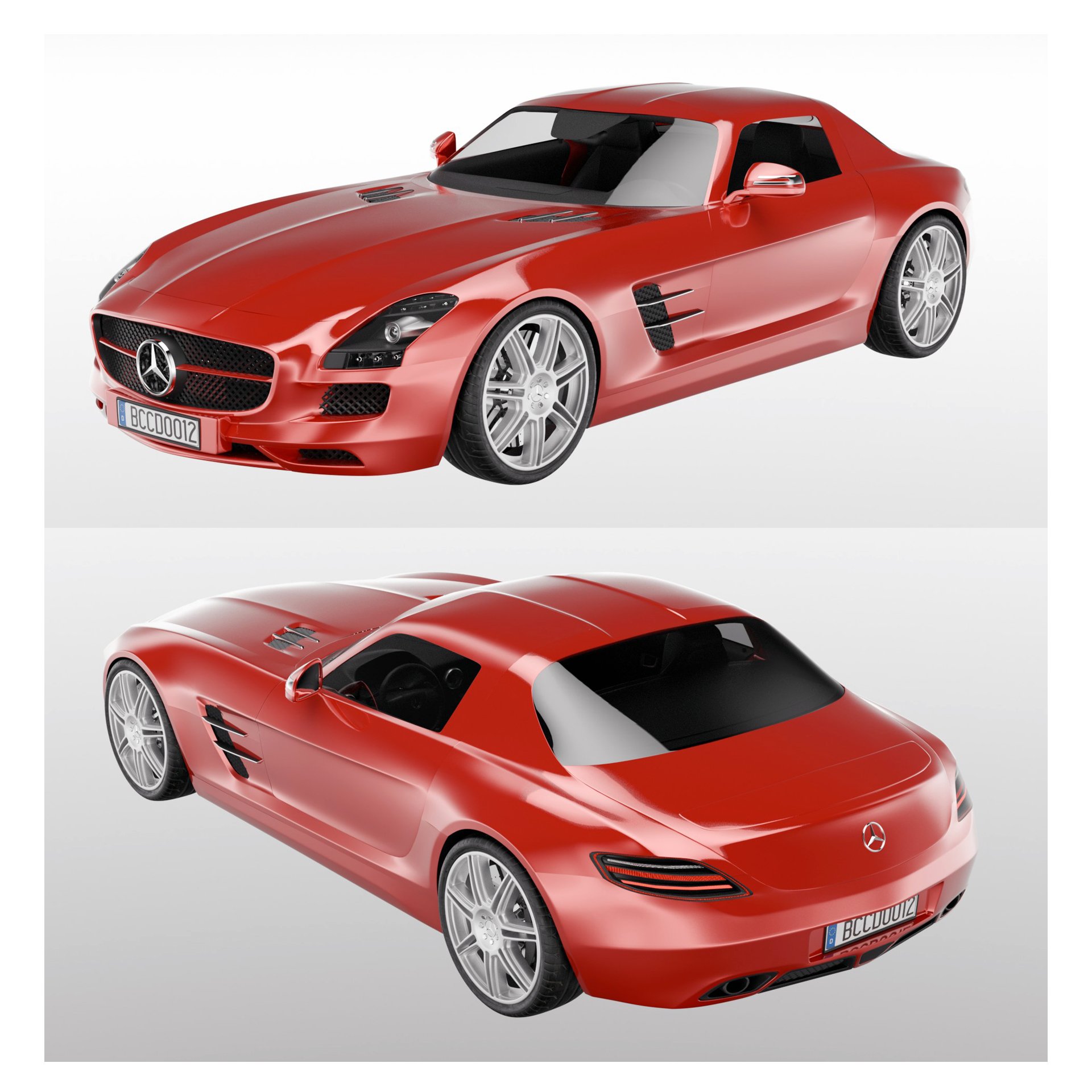 Mercedes Benz SLS 2011 car | FREE Modern Cars models | BlenderKit