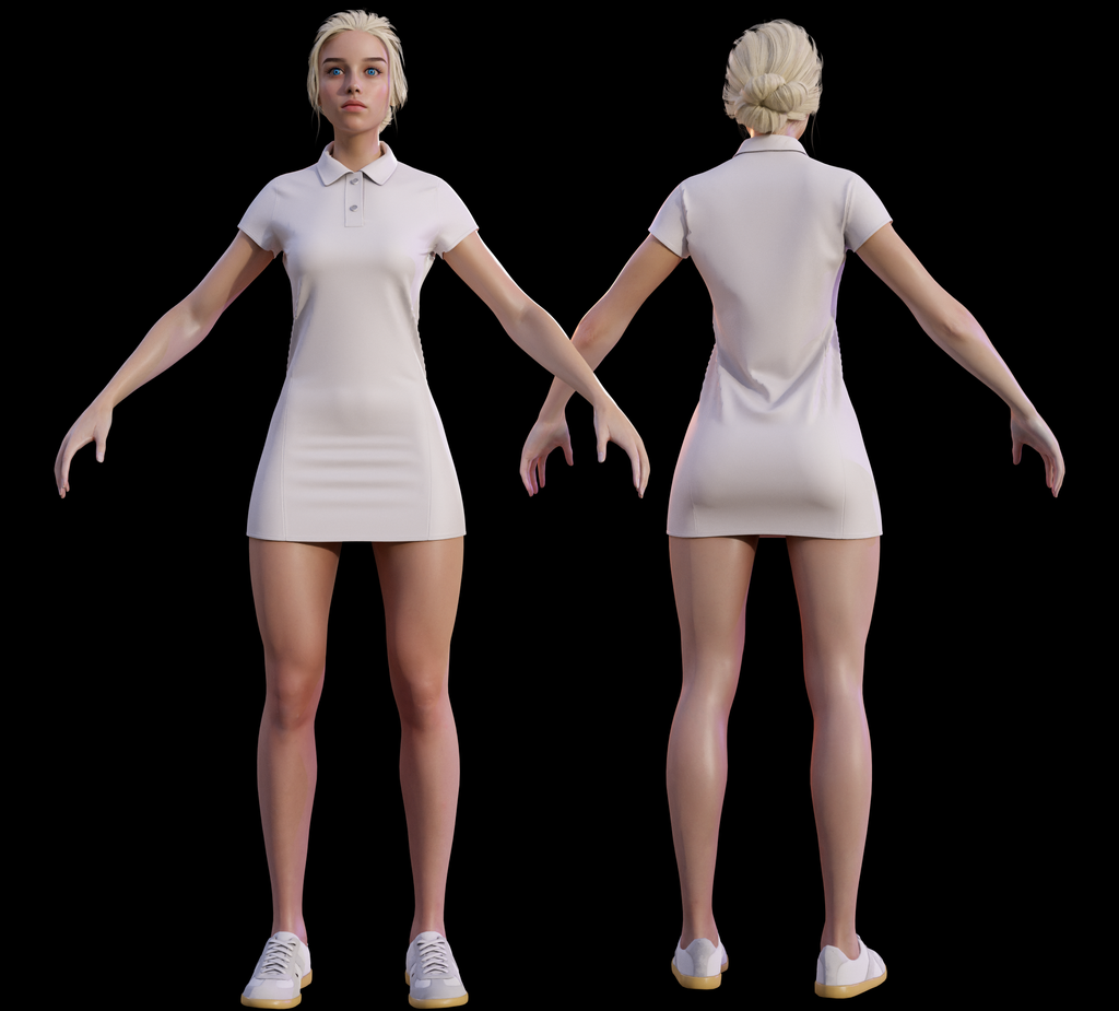 Sporty Girl | Women models | BlenderKit