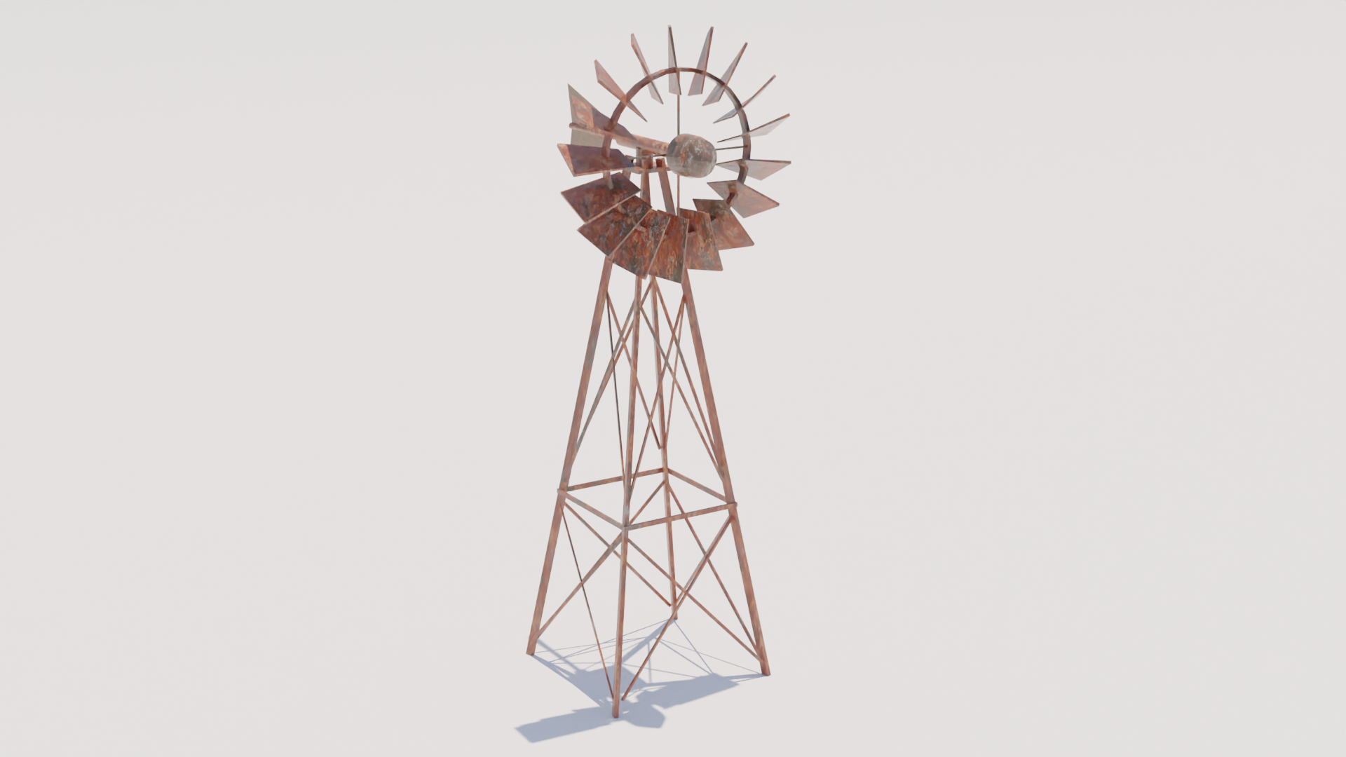 Old Farm Windmill | FREE Industrial Machinery models | BlenderKit