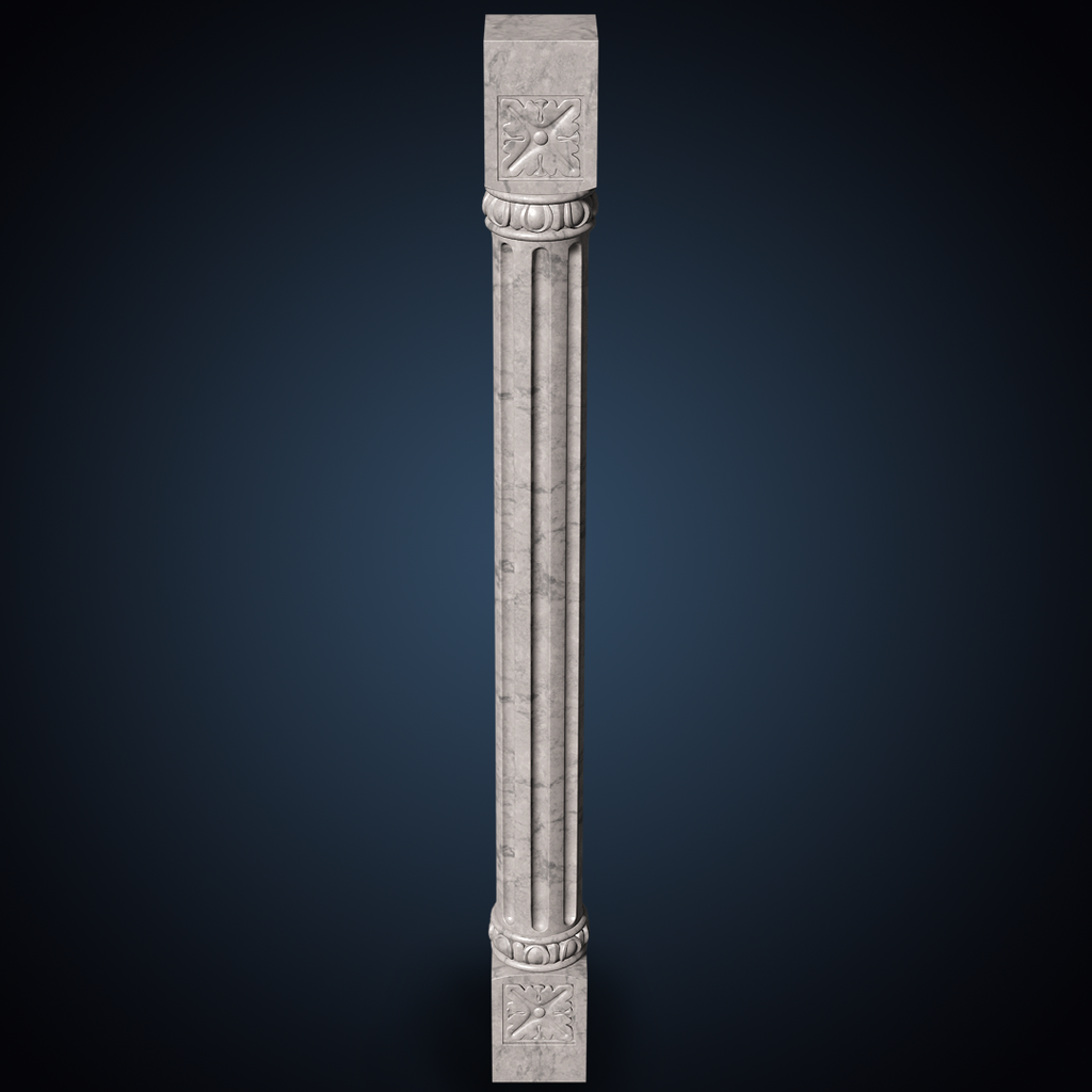 Ornamental Simple Column | Architectural Structures models | BlenderKit