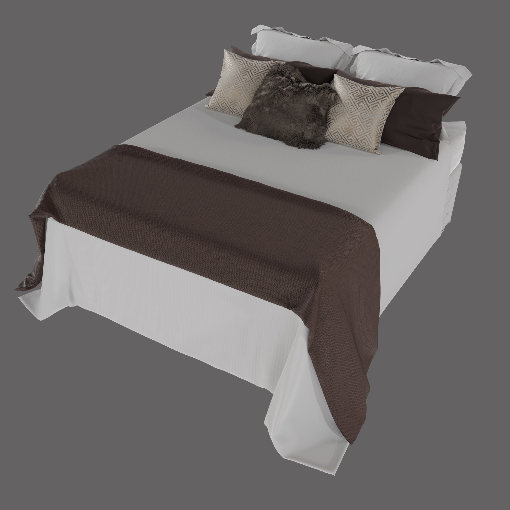 Small double bed | Beds models | BlenderKit