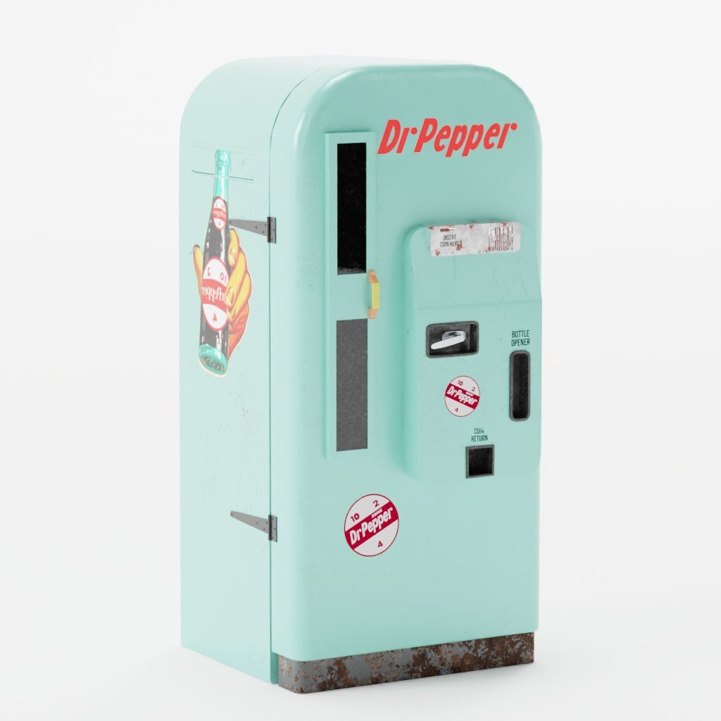VIntage vending machine | Restaurant / Bar models | BlenderKit