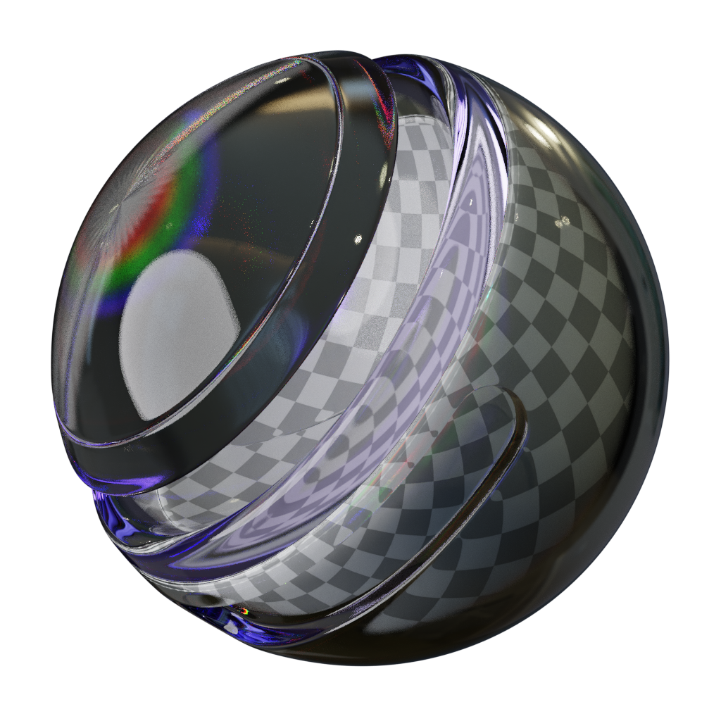 Prism Rainbow Spectrum Glass | FREE glass materials | BlenderKit