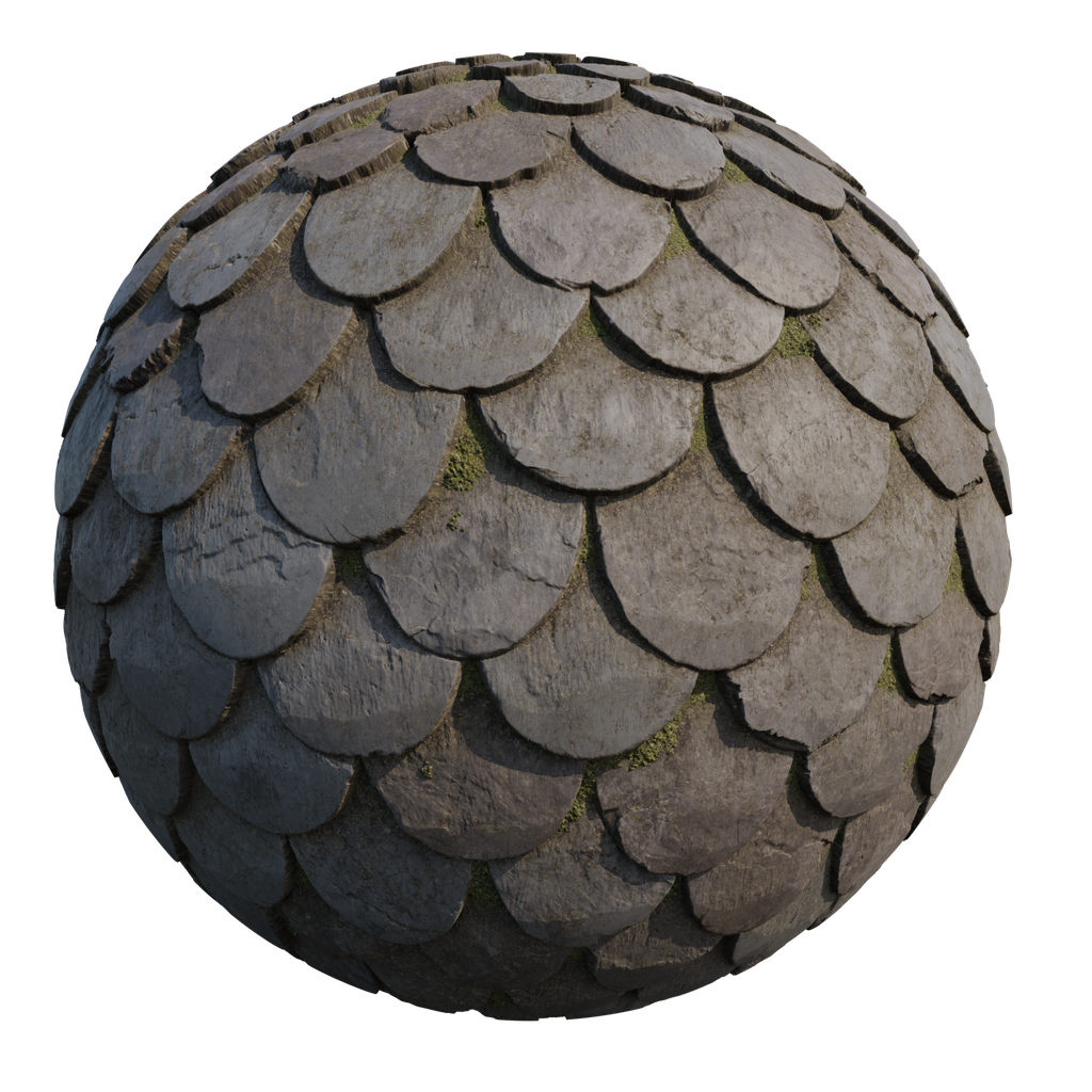 BlenderKit | Download the FREE Slate Roof Tiles material
